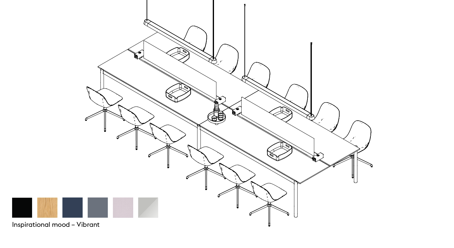 Linear System Table Configuration 2 (D) - Vibrant