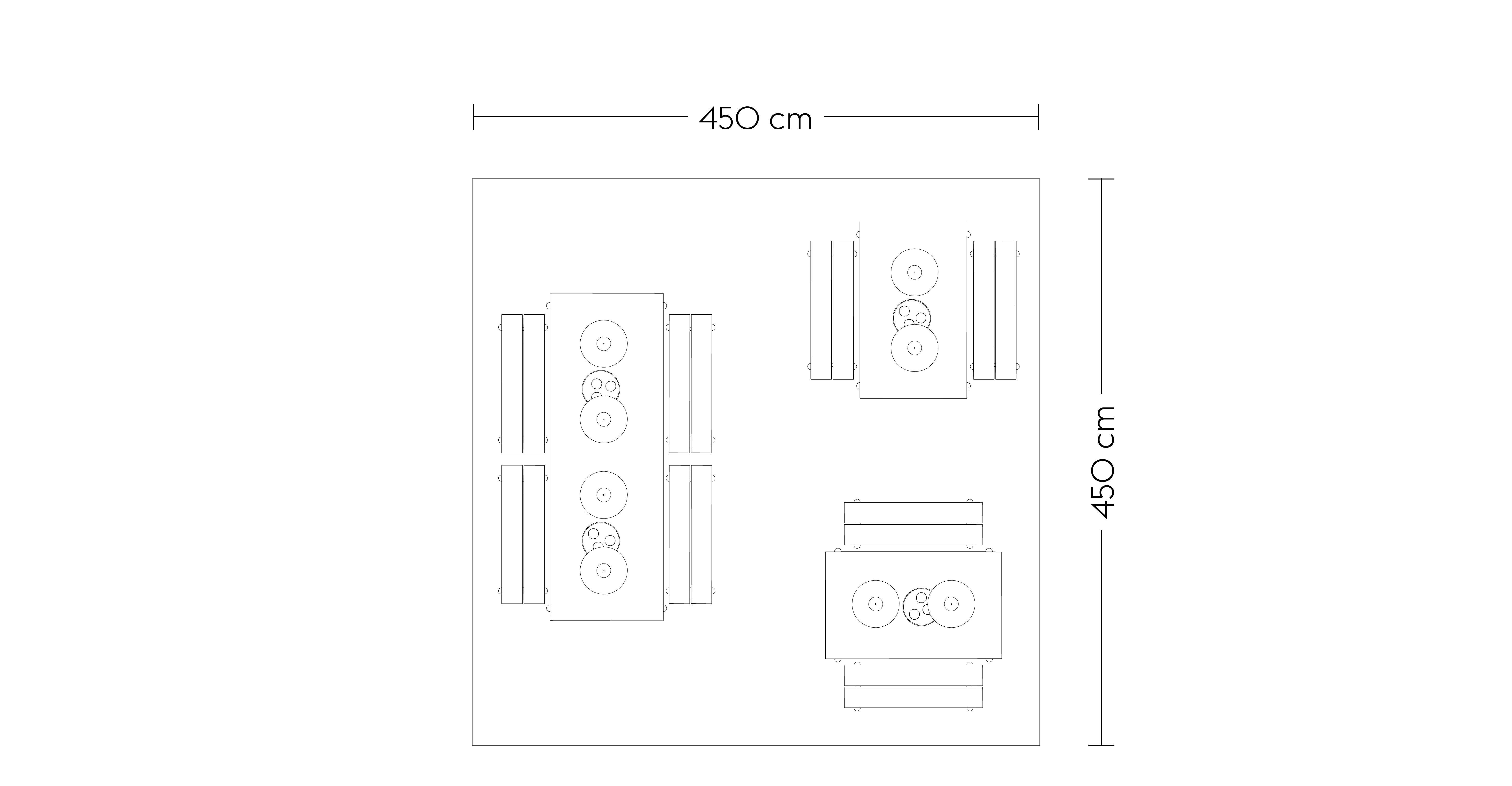 Linear Wood Table (B) - Earthy