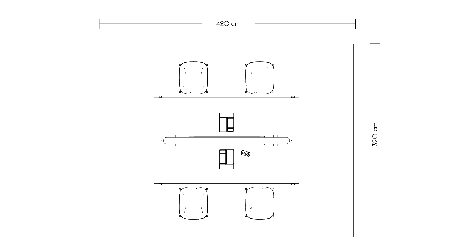Linear System Table Configuration 1 (A) - Vibrant